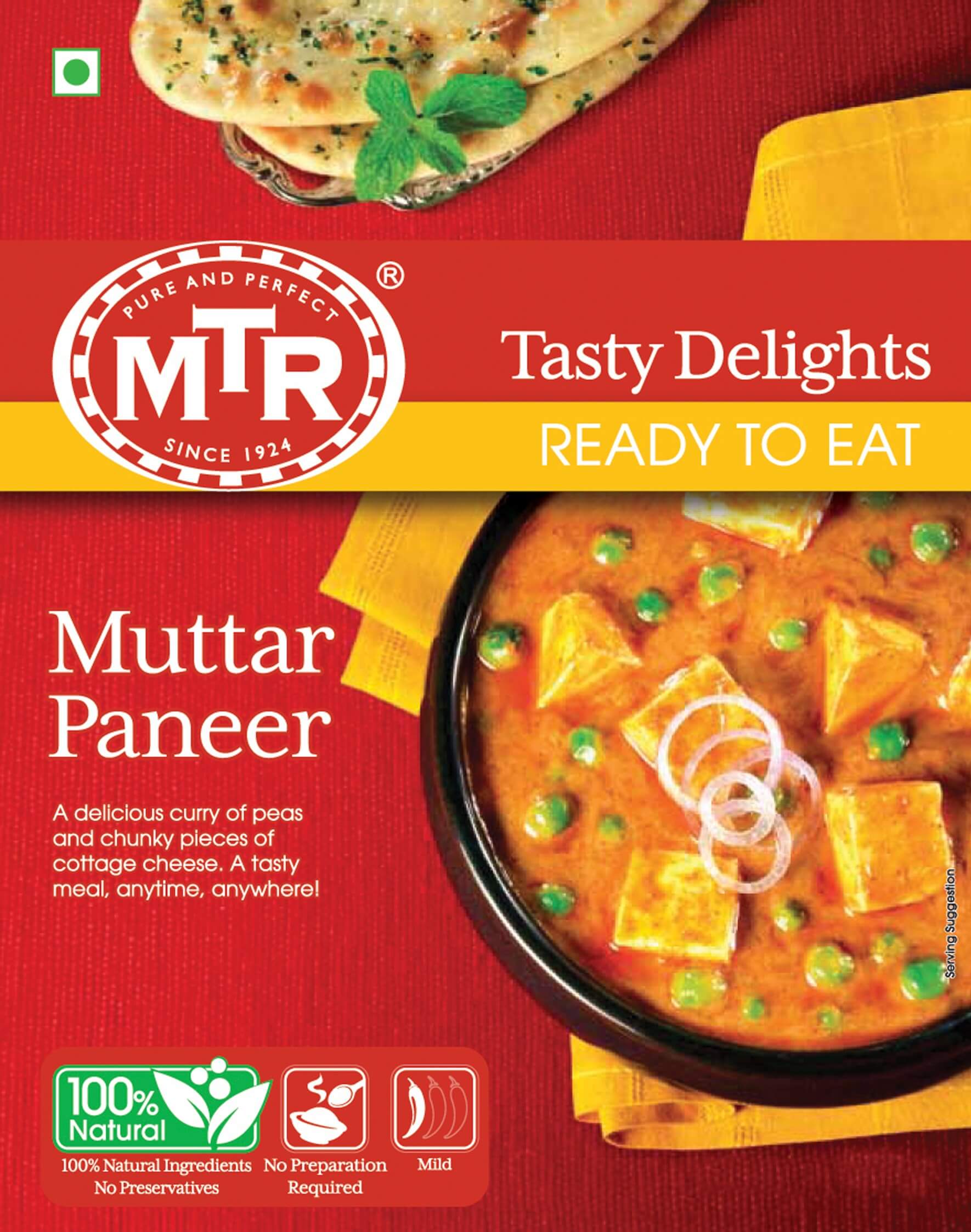 Buy Mtr Muttar Paneer Oz 10.58 | Subzi Mandi Cash And Carry - Quicklly