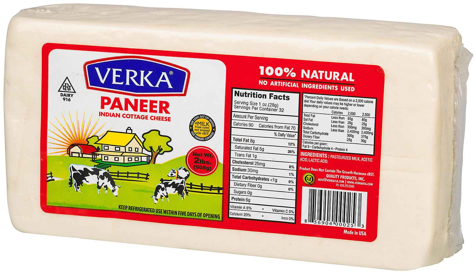 Buy Verka Paneer 2 Lbs | Nilgiris Cash And Carry - Quicklly