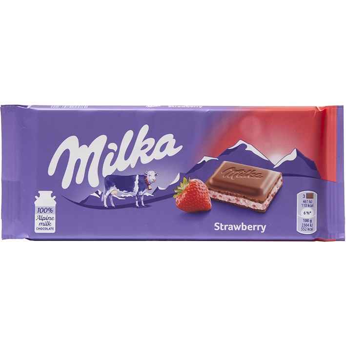Buy Milka Strawberry Yogurt Chocolate 3.52 Oz | Fresh Central Grocery ...