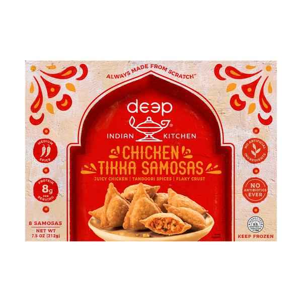 Buy Deep Chicken Tikka Samosas 8 Pieces 212 Gm | Masalas - Quicklly