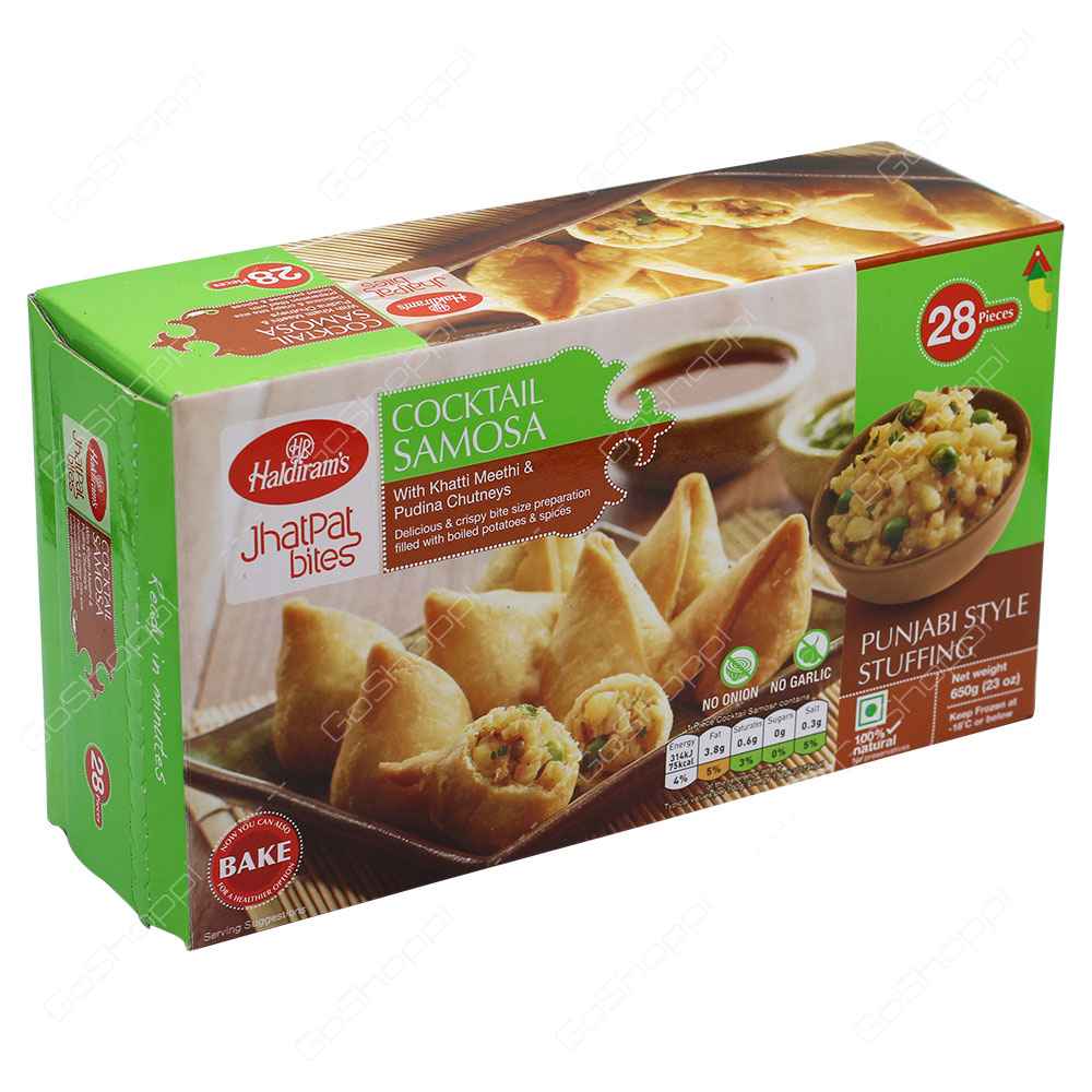 Buy Haldirams Cocktail Samosa 650 Gm | India Grocers - Quicklly