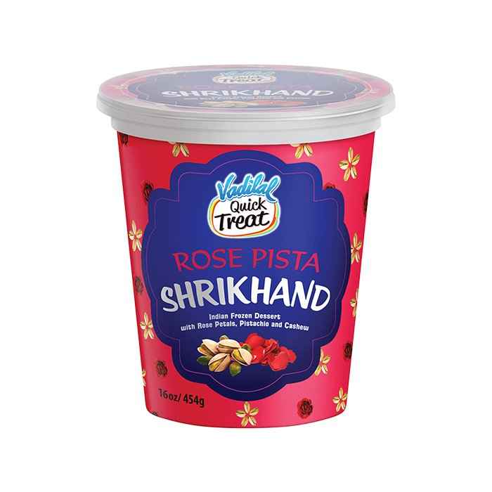 Buy Vadilal Shrikhand Rose Pista 16 Oz | Patel Brothers - Quicklly