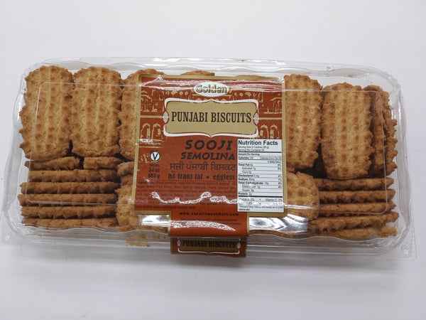 Buy Golden Punjabi Sooji Semolina Biscuits 24 Oz | Patel Brothers ...