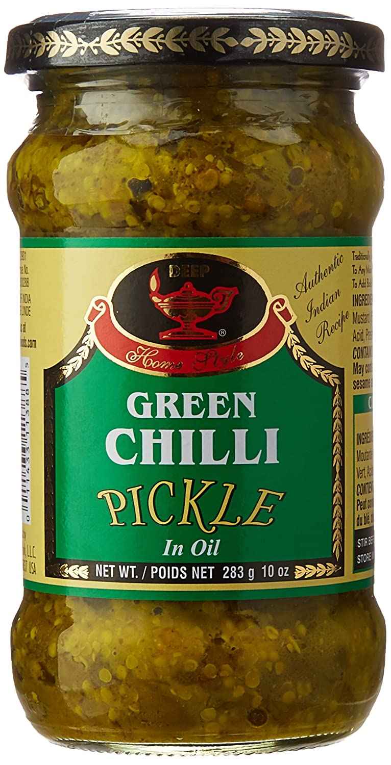 Buy Deep Green Chilli Pickle 10 Oz | India Grocers - Quicklly