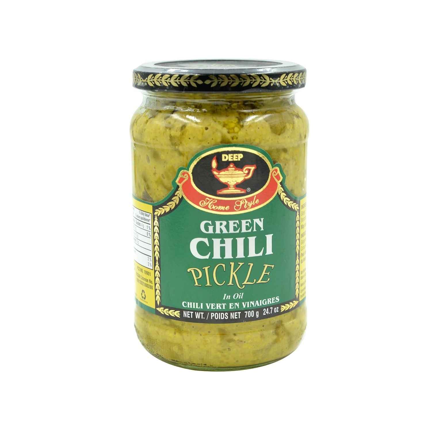 Buy Deep Green Chilli Pickle 24.7 Oz | India Grocers - Quicklly