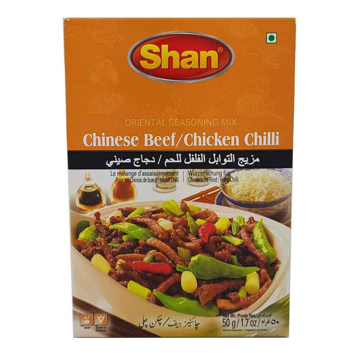 Buy Shan Chinese Beef Chicken Chili Masala 50 Gm | India Grocers - Quicklly