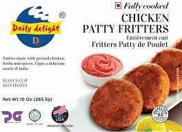 Buy Chicken Patty Fritters Daily Delight 10 Oz | Indiaco - Quicklly