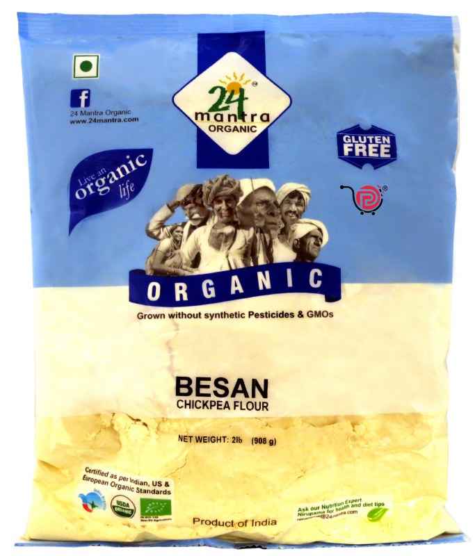 Buy Organic Besan 24 Mantra 2 Lbs | Indiaco - Quicklly