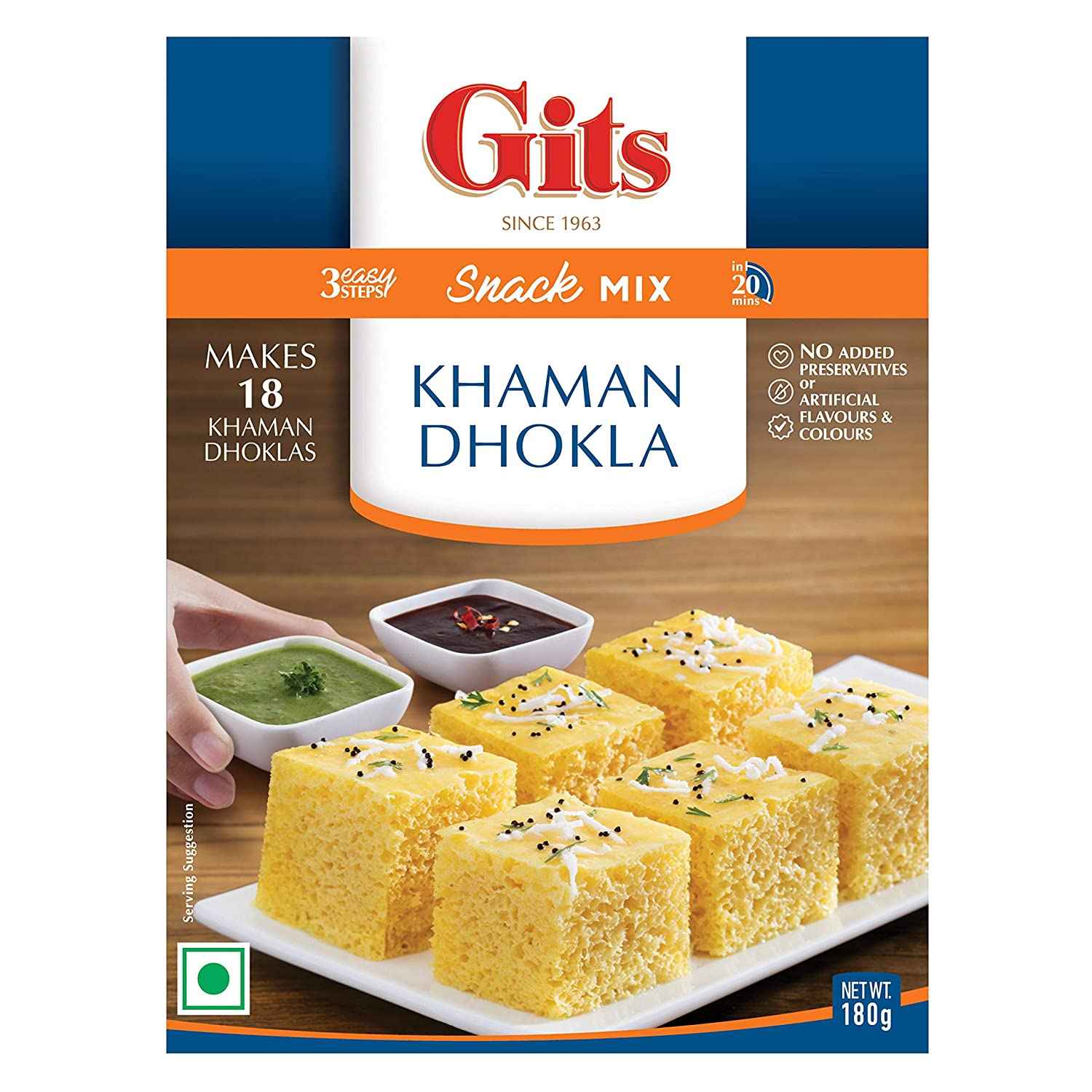 Buy Khaman Dhokla Mix Gits 180 Gm | Indiaco - Quicklly