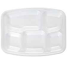 Buy Plastic Foam Tray(5 Compartment) 10 Pcs | Indiaco - Quicklly