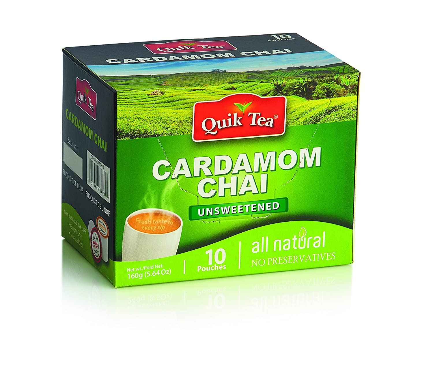 Buy Unsweetened Cardamom Quik Tea 158 Gm | Indiaco - Quicklly