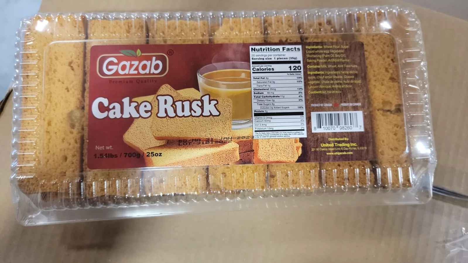 Buy Gazab Cake Rusk 700 Gm | Manpasand - Quicklly