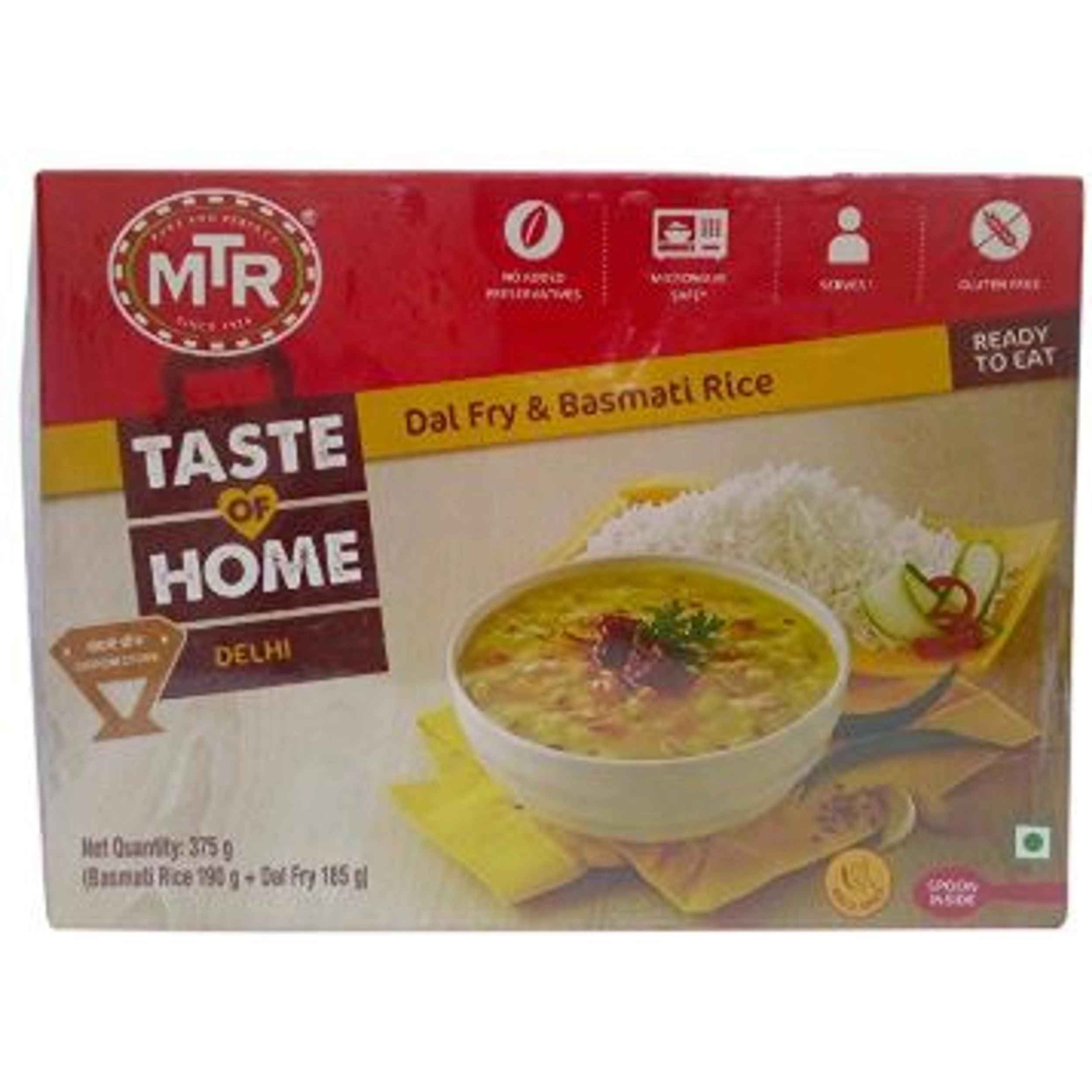 Buy Mtr Dal Fry& Bas Rice 375 Gm | Suvidha Morrisville - Quicklly