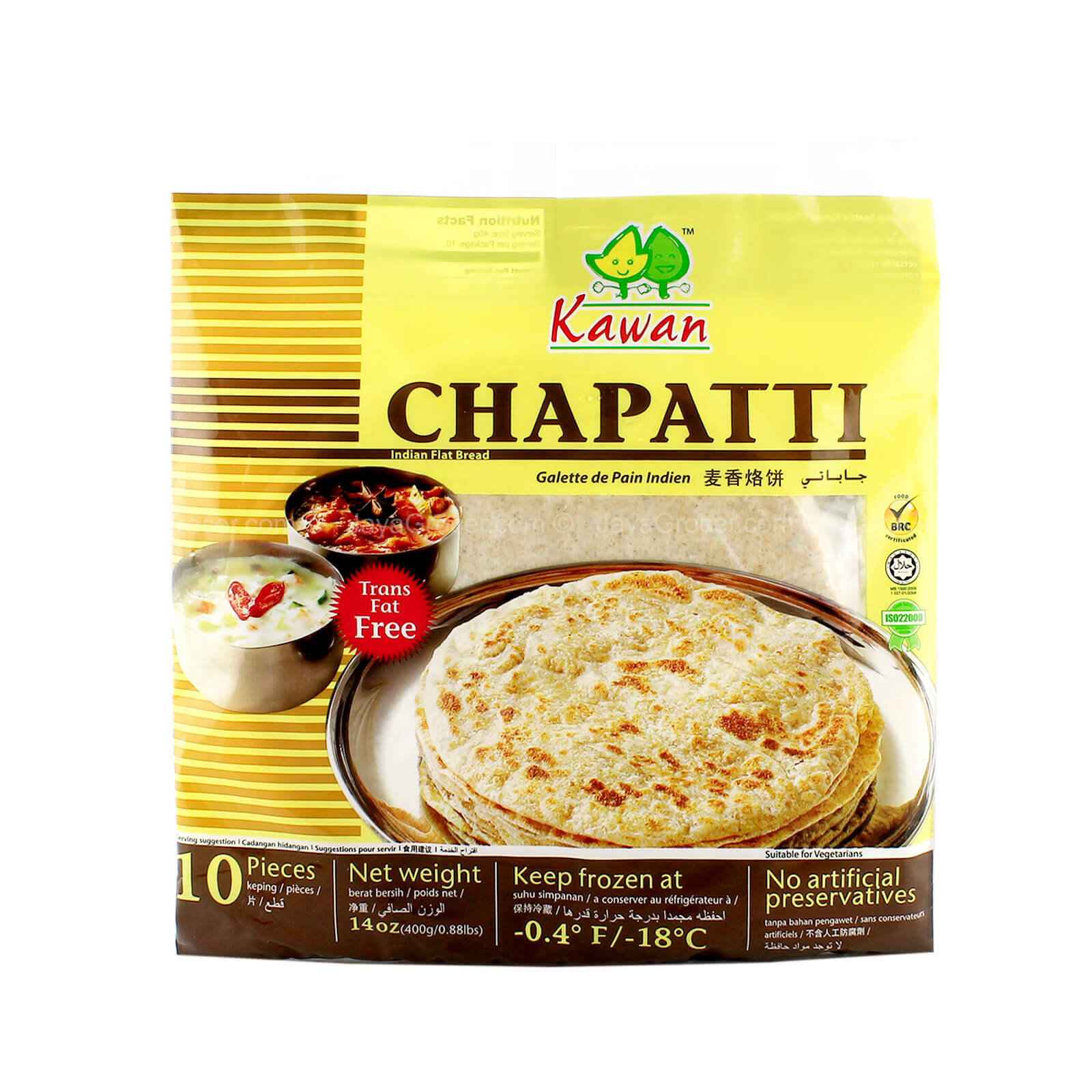 Buy Kawan Chapatti Plain 400 Gm | Mayuri Foods - Quicklly