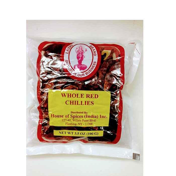 Buy Laxmi Red Chilli Whole 100 Gm | Mayuri Foods - Quicklly