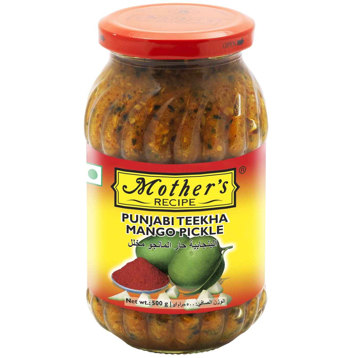 Buy Mothers Recipe Punjabi Teekha Mango Pickle 500 Gm | Mayuri Foods ...
