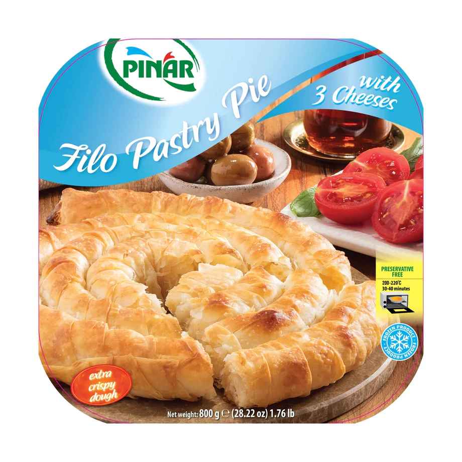Buy Pinar Filo Pastry Pie With Three Cheese 800 Gm | Aapka Bazaar - Quicklly