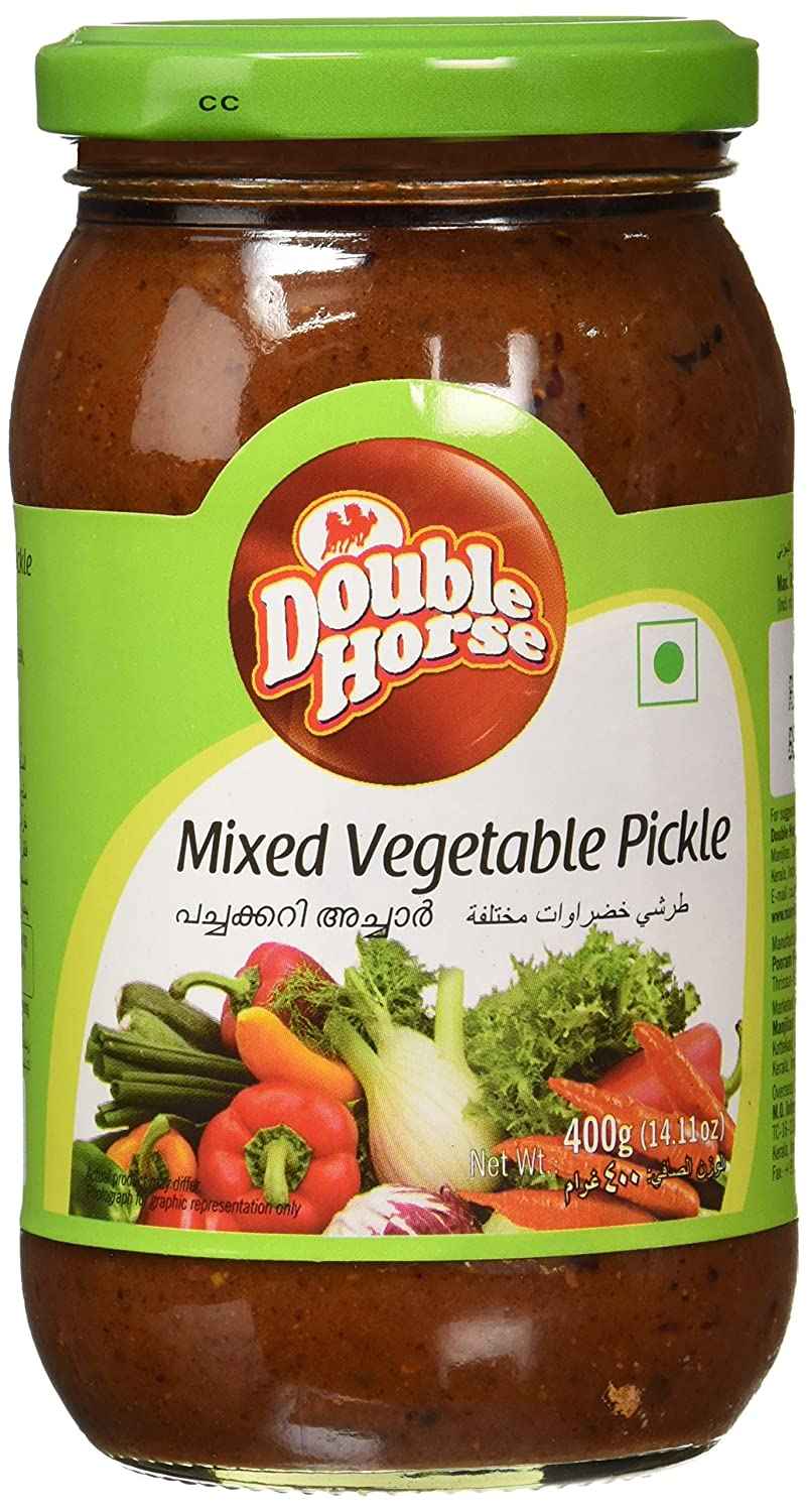 Buy Double Horse Mixed Veg. Pickle 400 Gm | Manpasand - Quicklly