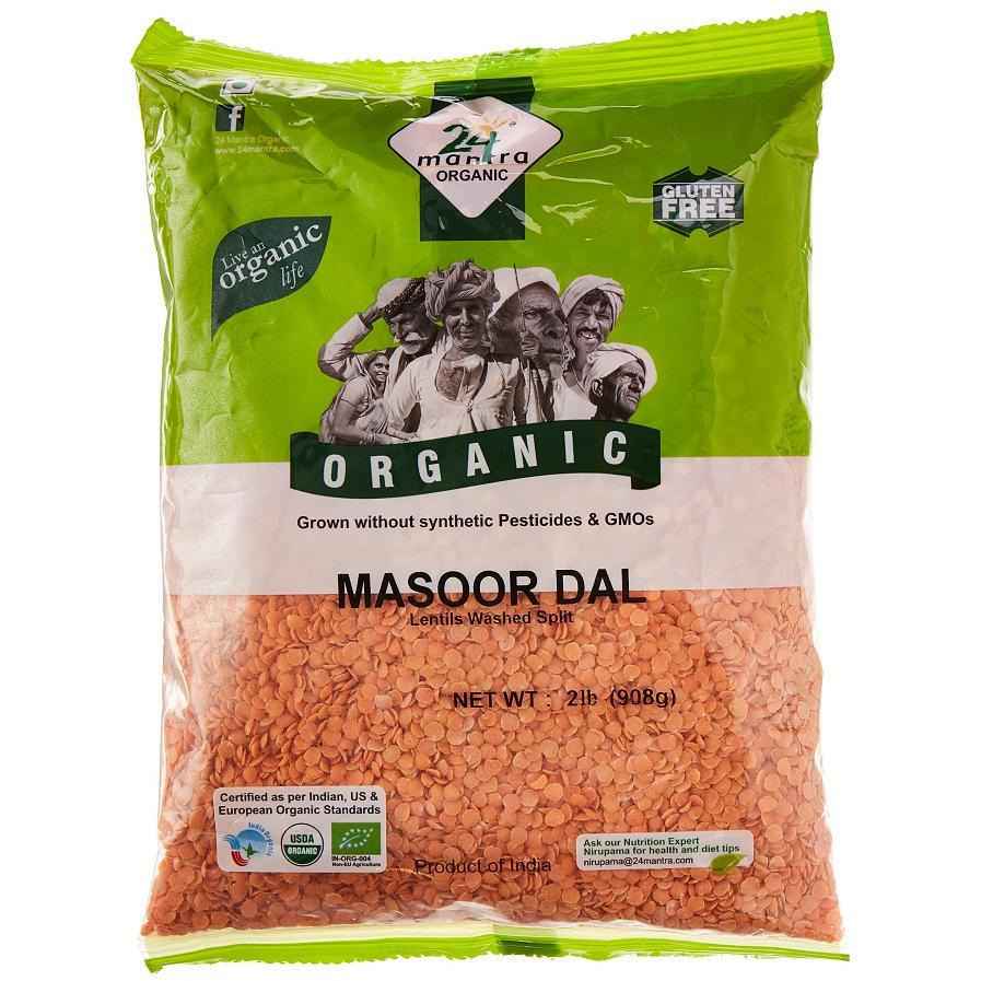 Buy 24mantra Masoor Dal 2 Lbs | Manpasand - Quicklly