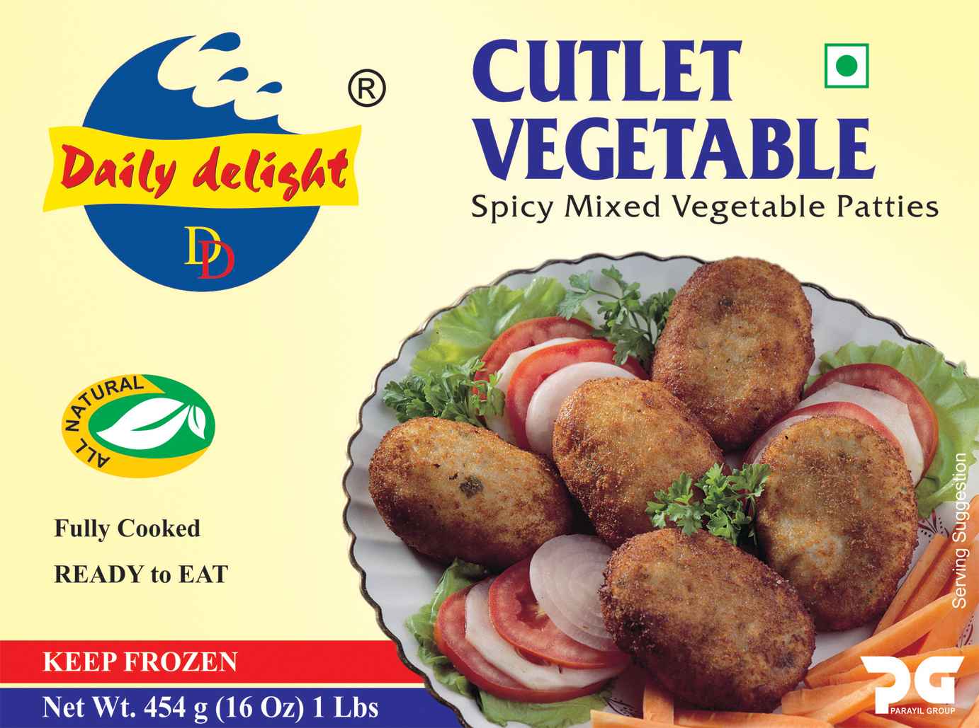 Buy Daily Delight Cutlet Vegetable 16 Oz | Manpasand - Quicklly