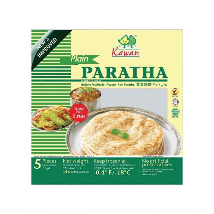 Buy Kawan Roti Paratha Plain 5 Pcs | Kalustyans - Quicklly