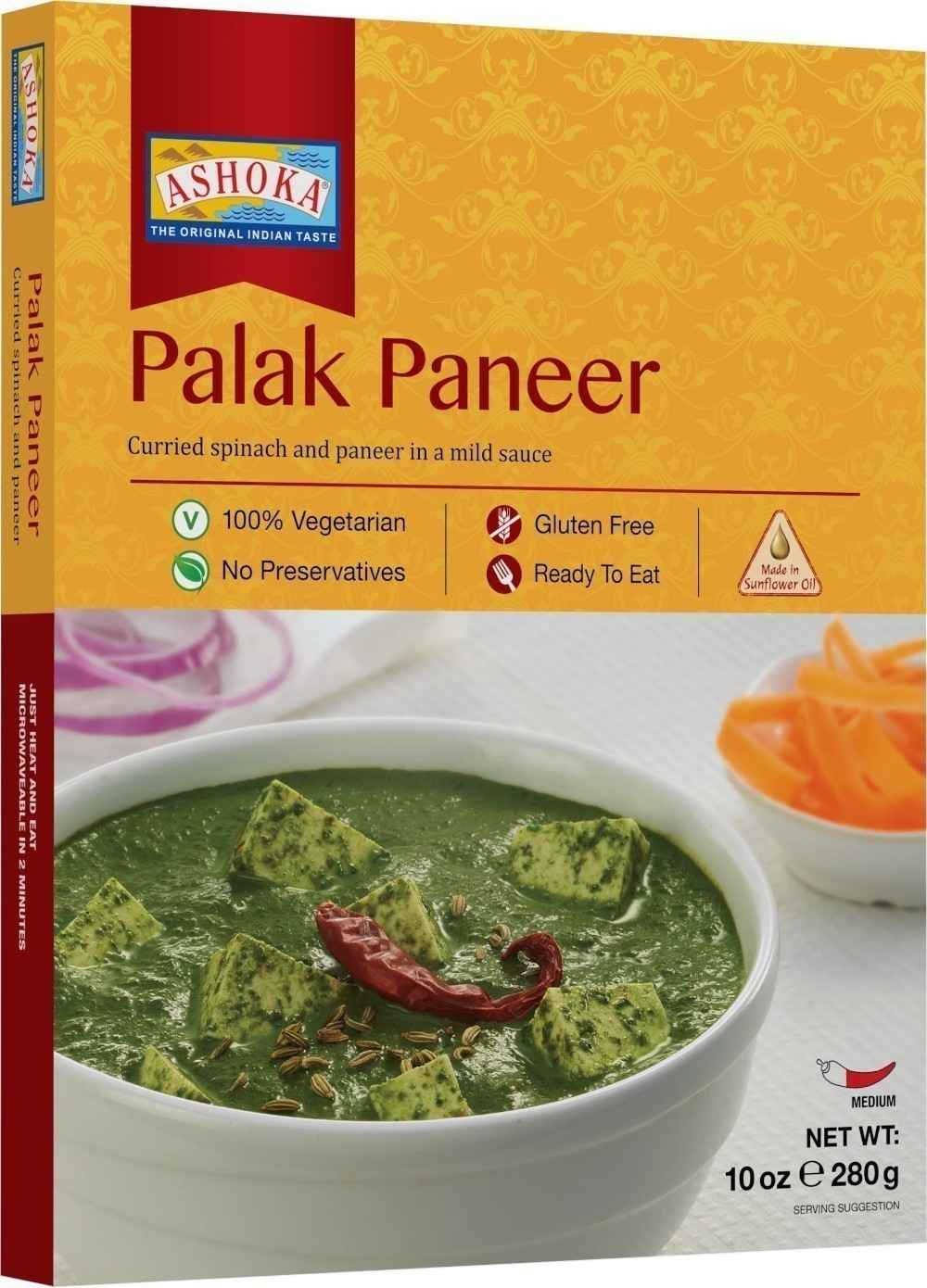 Buy Ashoka Palak Paneer 10 Oz | India Sweets And Spices - Quicklly