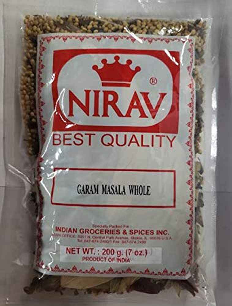 Buy Nirav Garam Masala Whole 200 Gm | Nirav Express - Quicklly