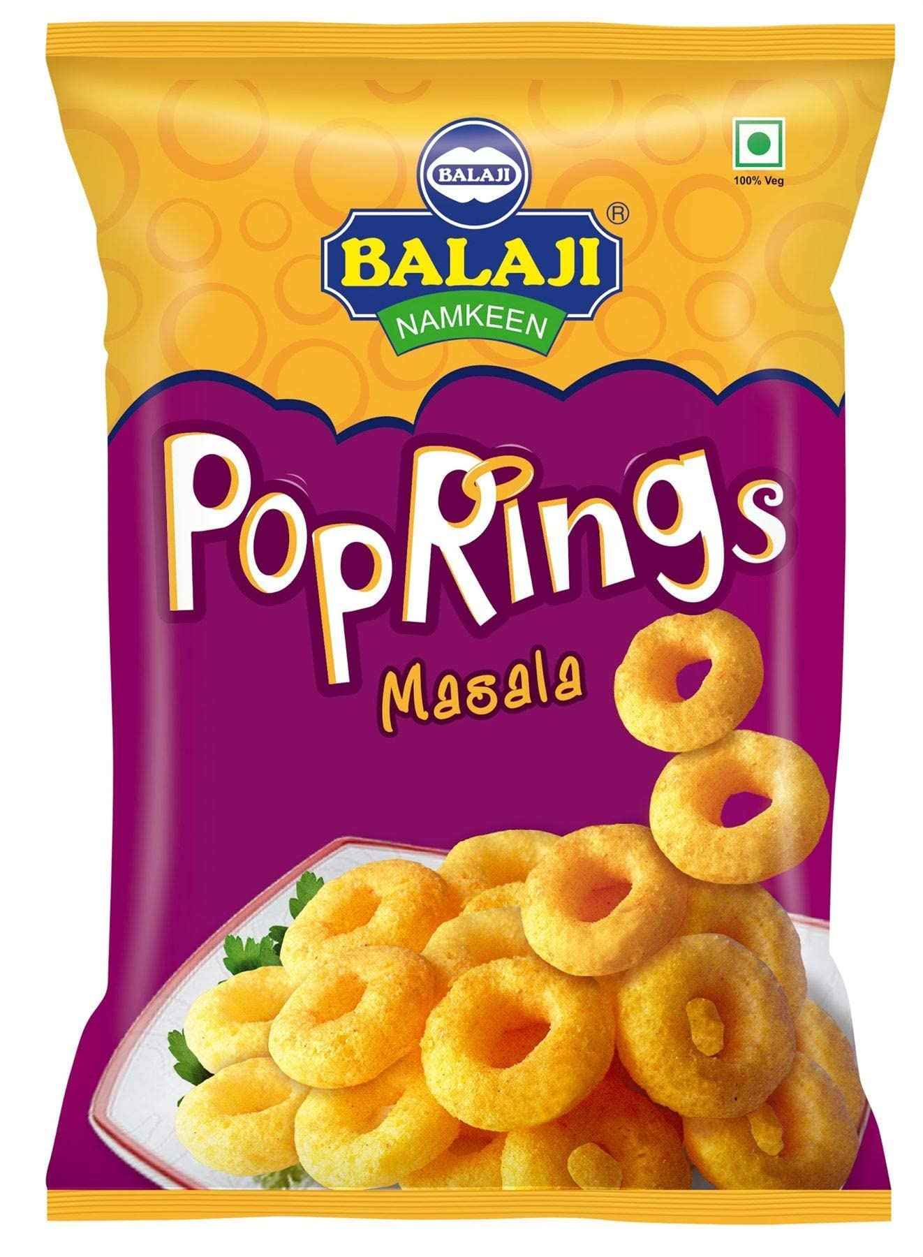 Buy Balaji Wafers Pop Rings 65 Gm | India Sweets And Spices - Quicklly