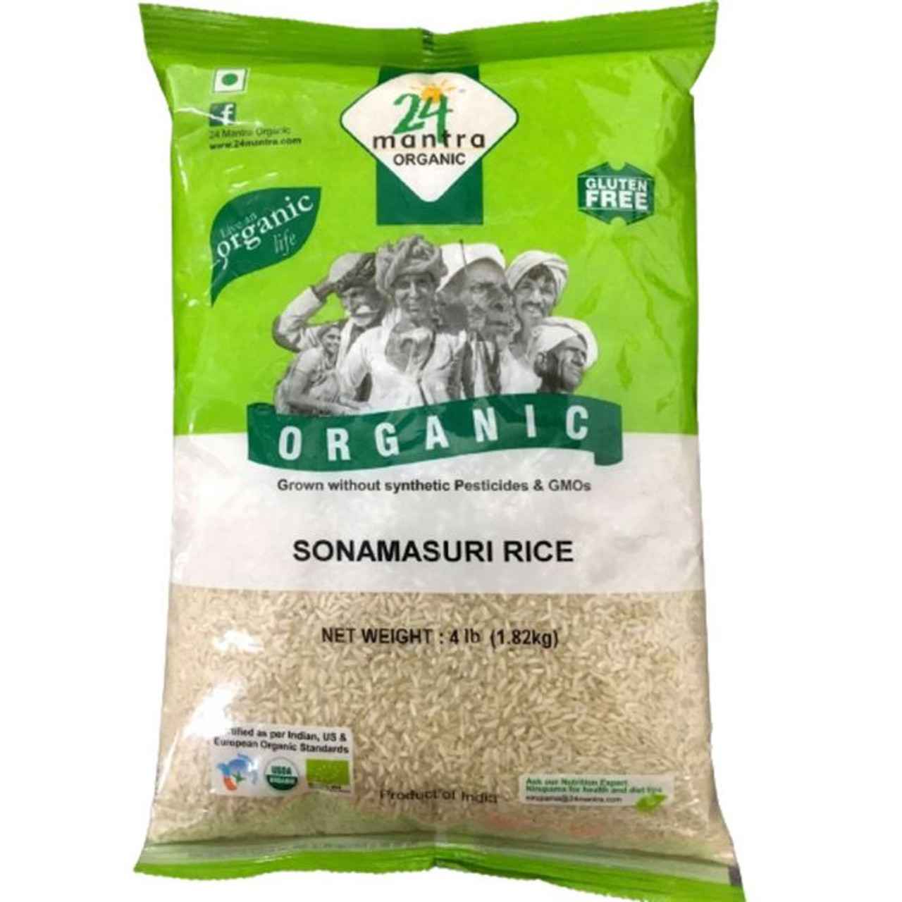 Buy 24 Mantra Sonamasoori Rice 4 Lbs | Apna Bazaar Indian Groceries ...