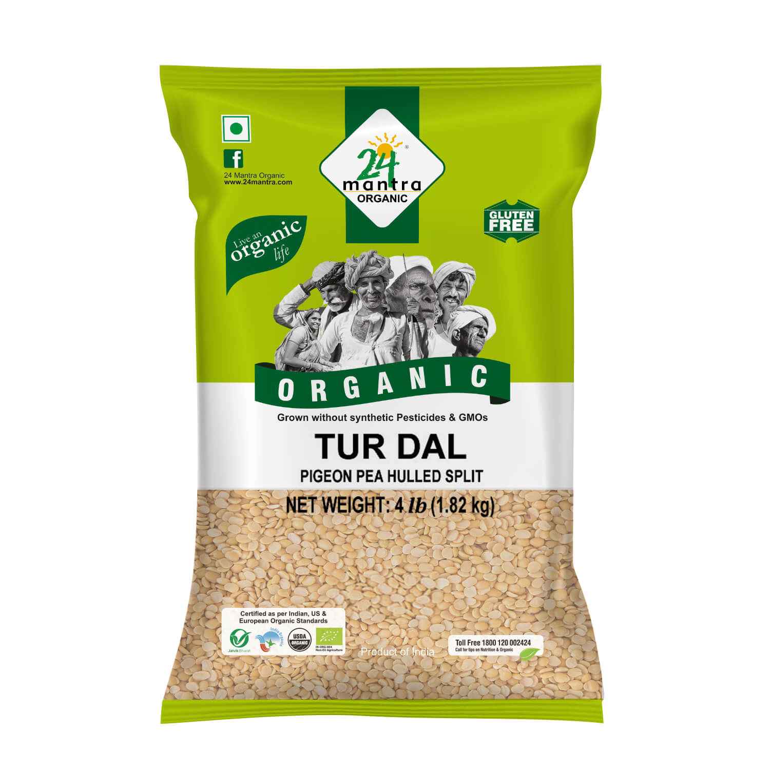 Buy 24 Mantra Tur Dal 4 Lbs | Apna Bazaar Indian Groceries - Quicklly