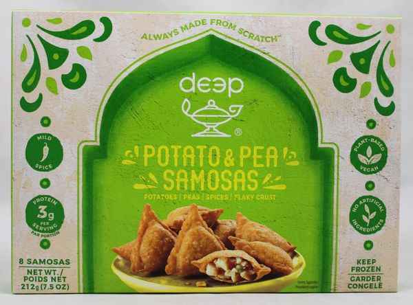 Buy Deep Samosa Potato Peas 7.5 Oz | Taj Mahal Fresh Market - Quicklly