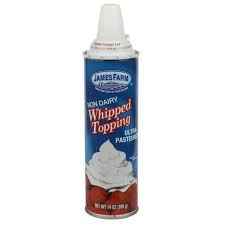 Buy James Farm Non Dairy Whipped Topping 14 Oz | New Foods Of India ...