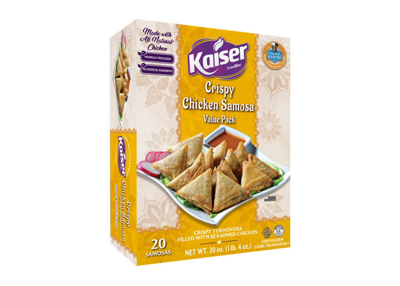 Buy Kaiser Crispy Chicken Samosa 20 Pcs | Dana Mandi 2 - Quicklly