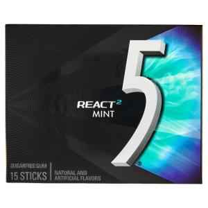 Buy 5 Gum React Mint 15 Pcs | Taj Mahal Fresh Market - Quicklly