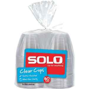 Buy Solo Clear Cup 40 Count | Taj Mahal Fresh Market - Quicklly