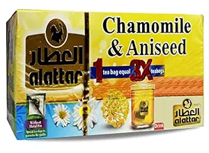 Buy Alattar Chamomile & Anise Tea Bags 20 Count | Taj Mahal Fresh ...