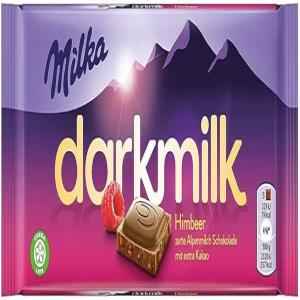 Buy Milka Dark Milk Raspberry Chocolate 85 Gm | Taj Mahal Fresh Market ...