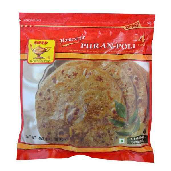 Buy Deep Puran Poli 4 Pcs | Patel Brothers - Quicklly