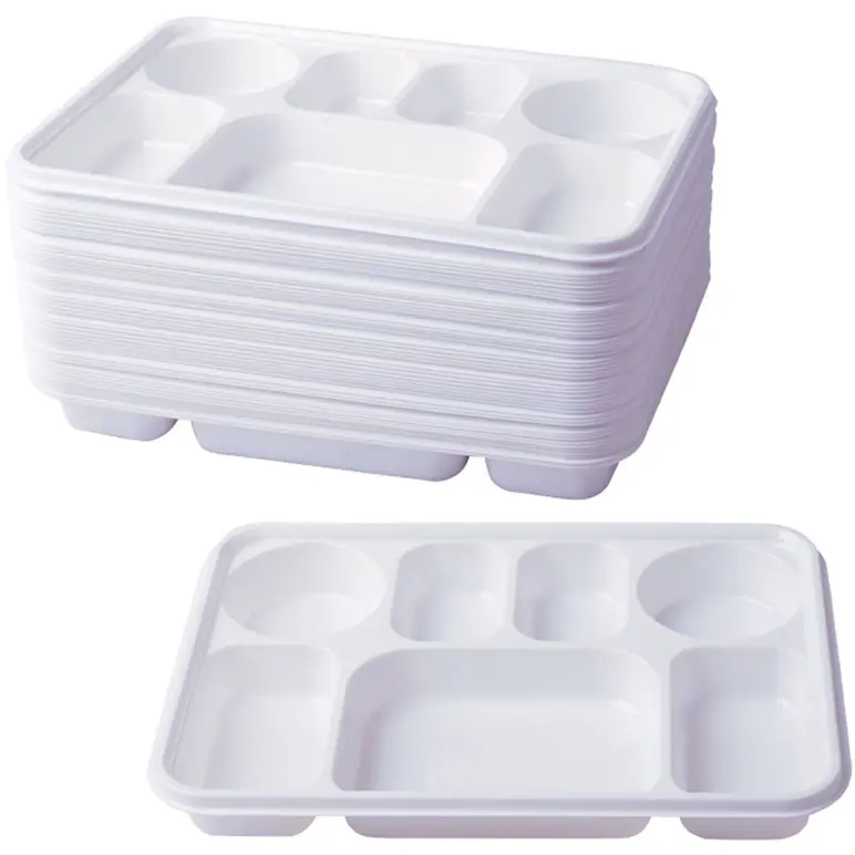 Buy 7 Compartment Plates 50 Pcs | Suvidha Morrisville - Quicklly