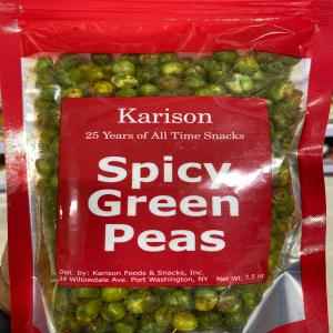 Buy Karison's Spicy Green Peas 7.5 Oz | Maharaja Farmers Market - Quicklly