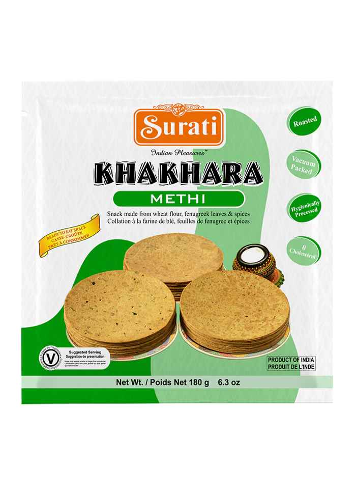 Buy Surati Methi Khakhra 6.3 Oz | Patel Brothers - Quicklly