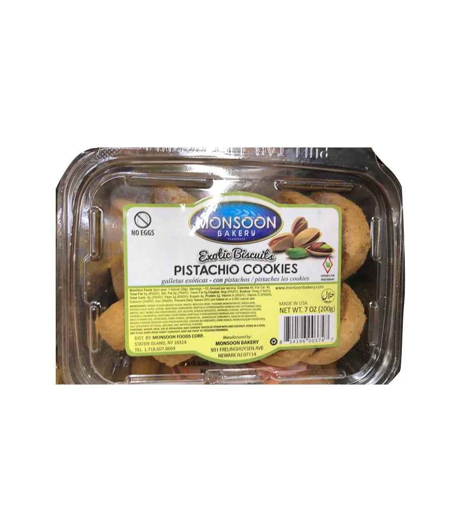 Buy Monsoon Pistachio Cookies 200 Gm | Patel Brothers - Quicklly