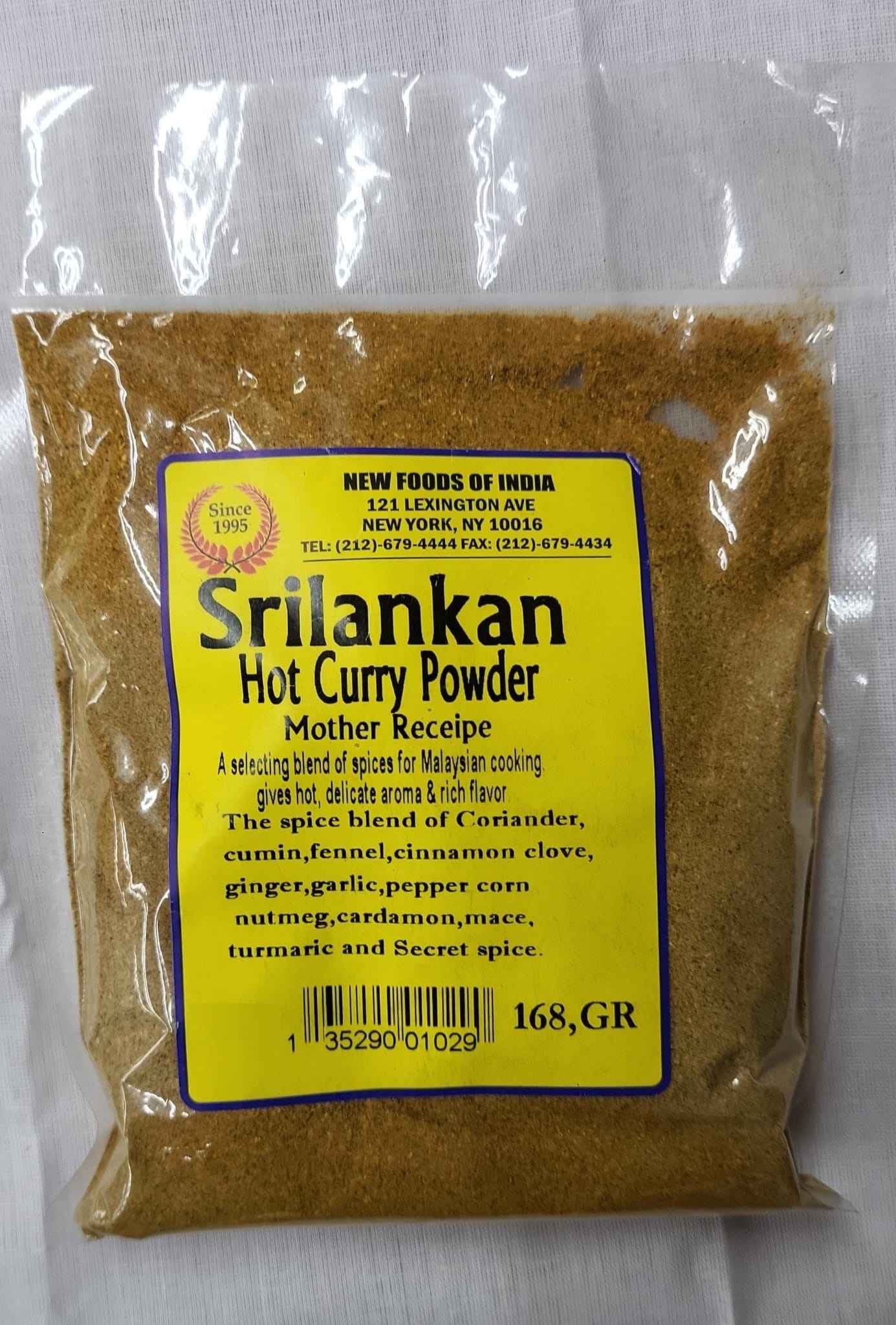Buy Srilankan Hot Curry Powder 168 Gm | New Foods Of India - Quicklly