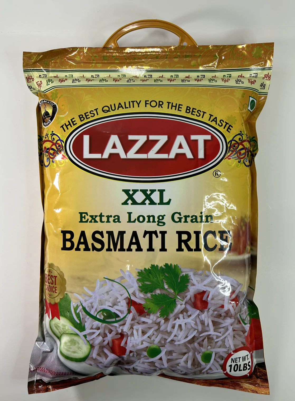 Buy Lazzat Extra Long Grain Basmati Rice 10 Lb | Aj Store - Quicklly