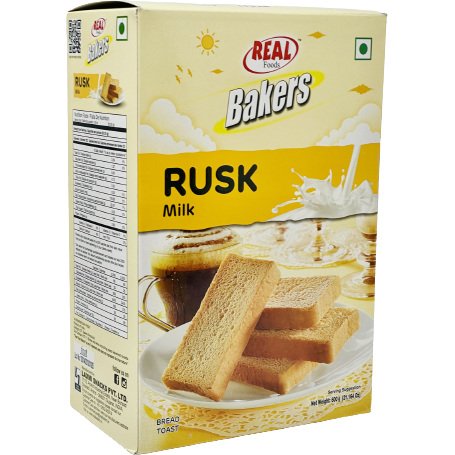 Buy Real Foods Bakers Milk Rusk 600 Gm | Zifiti Fresh - Quicklly