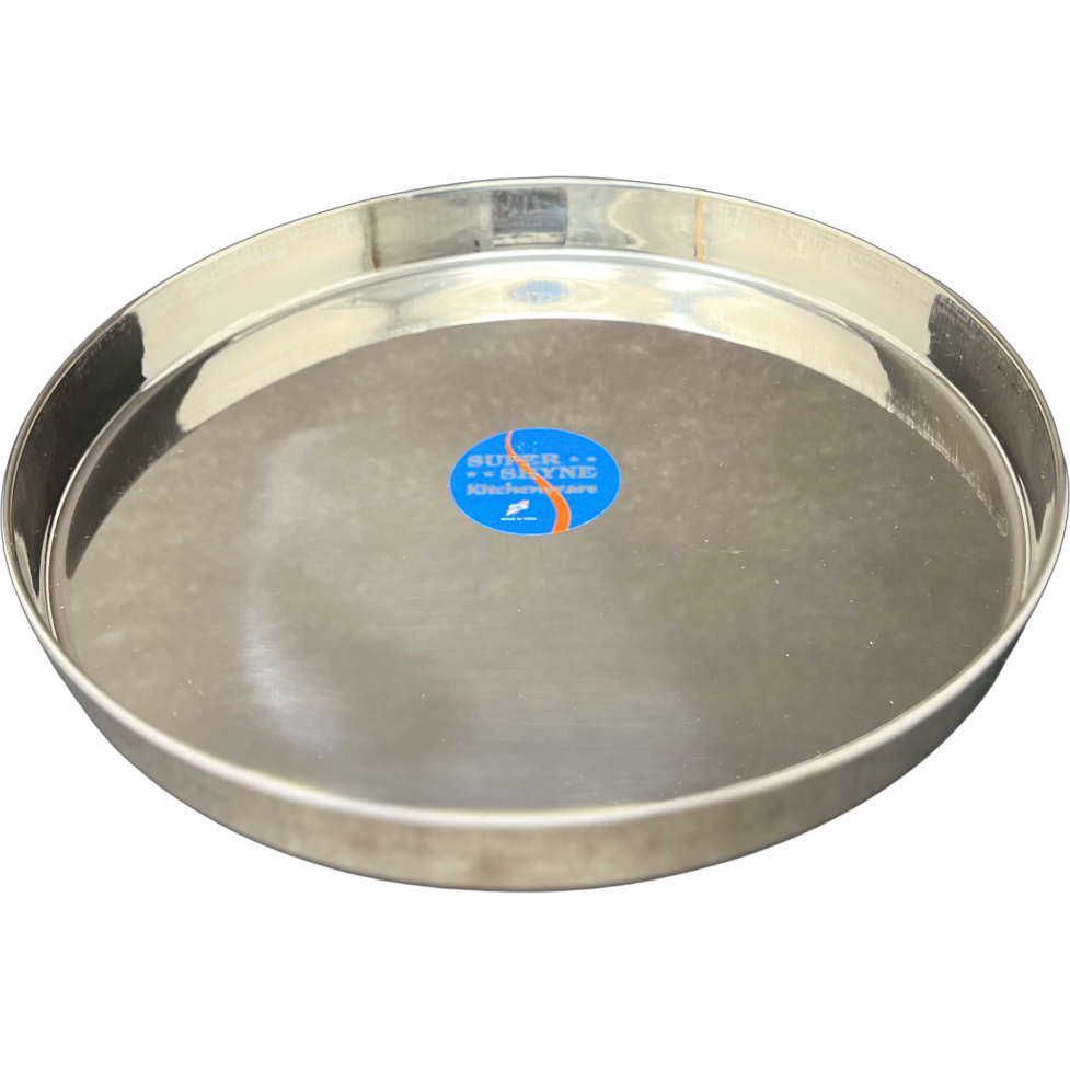 Buy Stainless Steel Thali 14 Oz | Aapka Bazaar - Quicklly