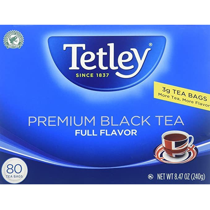 Tetley Premium Black Tea 80 Bags Price - Buy Online at $9.69 in US