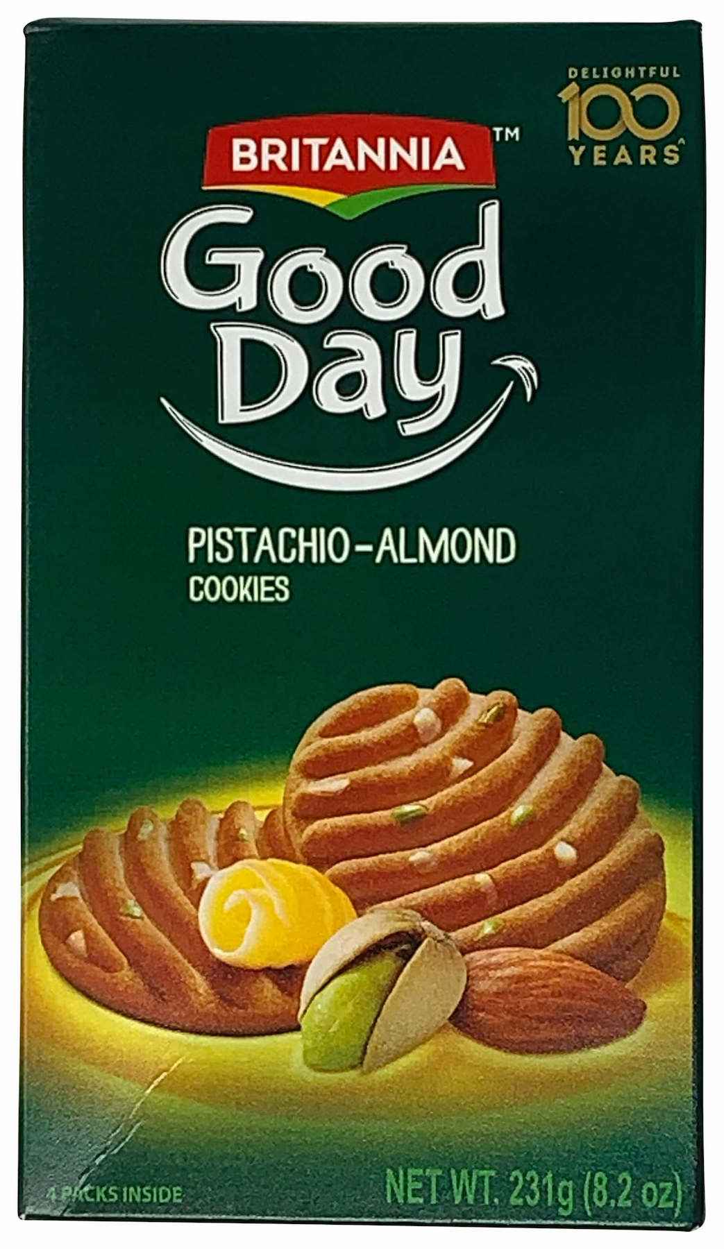 Buy Britannia Good Day Badam Pista Almond Biscuits 8.2 Oz | India Cash ...