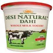 Buy Desi Natural Dahi Whole Yogurt Plain 32 Oz | India Cash Carry ...