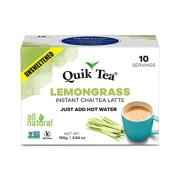 Buy Lemongrass Chai Unsweetened Quiktea 10 Count | Indiaco - Quicklly